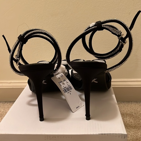 Express | Shoes | New Express Rhinestone Bow Embellished Strap Pumps ...